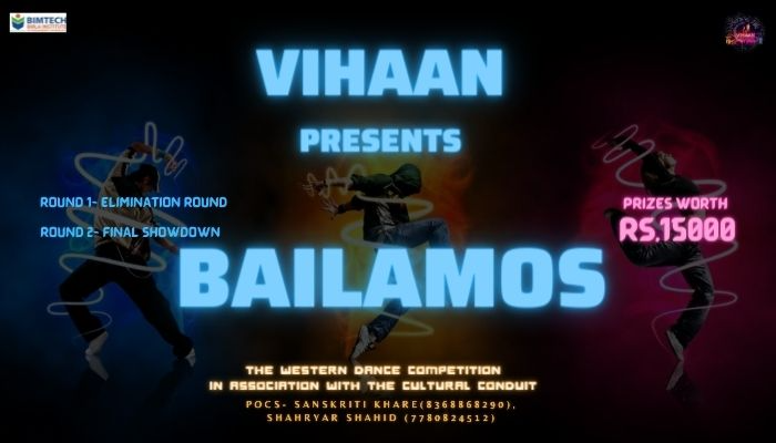 Bailamos - The Western Dance Competition (Solo/Duet/Group) by Birla Institute of Management ...