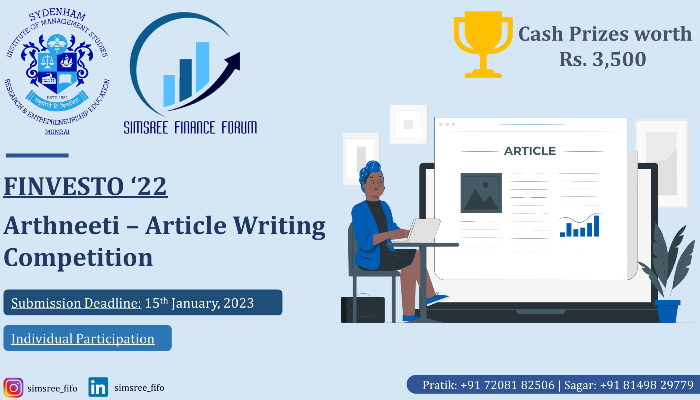Arthneeti - Article Writing Competition by Sydenham Institute of ...