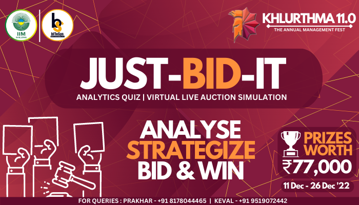 Just-Bid-IT - A Strategy and Bidding Competition by Indian Institute of ...