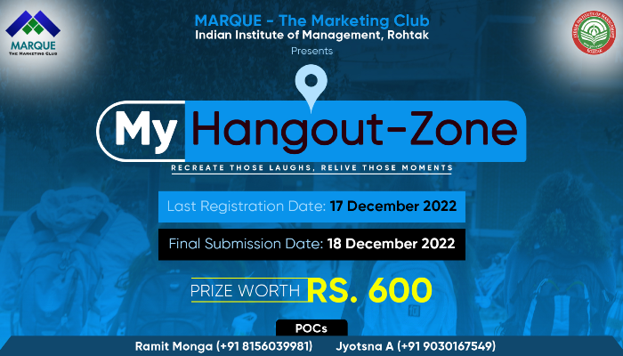 My-Hangout-Zone by Indian Institute of Management (IIM), Rohtak ...