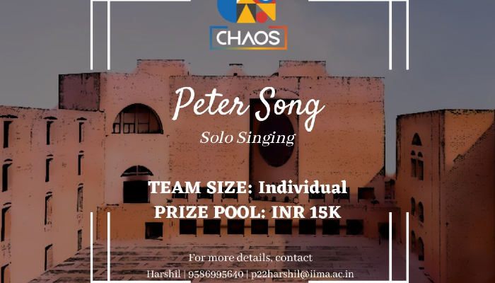 Peter Song by Indian Institute of Management (IIM), Ahmedabad ...