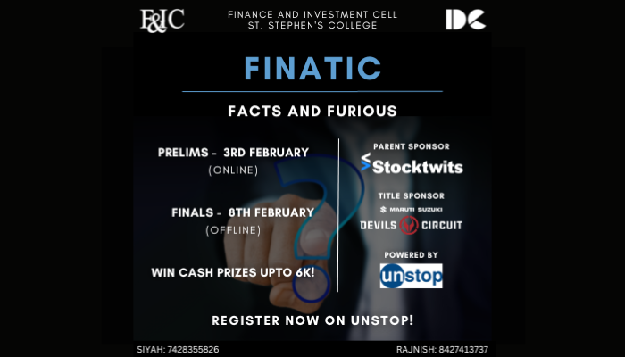Finatic 2023 by St. Stephen's College, Delhi University! // Unstop ...