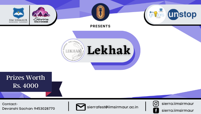 Lekhak by Indian Institute of Management (IIM), Sirmaur! // Unstop ...