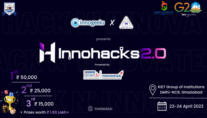 InnoHacks 2.0 - Hack N Innovate by KIET Group of Institutions (KIET), Ghaziabad! // Unstop ...