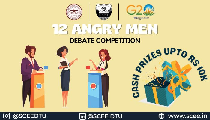 12 Angry Men: Debate Competition by Delhi Technological University (DTU ...