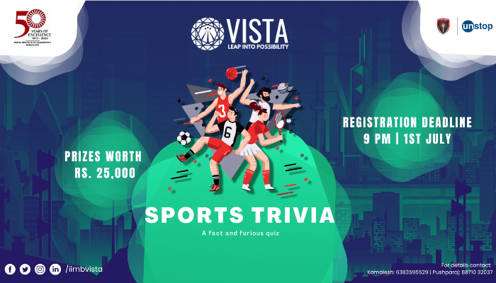 Vista 2023: Sports Trivia by Indian Institute of Management (IIM ...