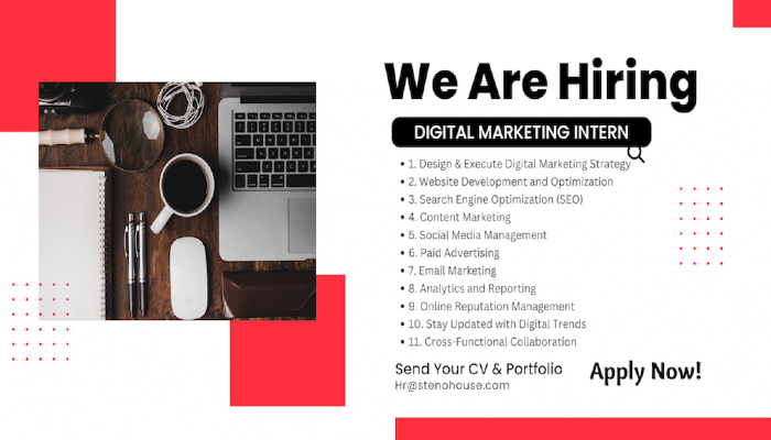 Digital Marketing Intership by Steno House! // Unstop (formerly Dare2Compete)