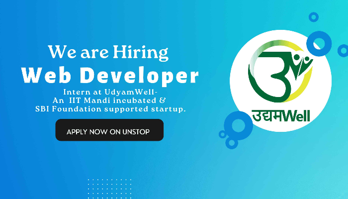 Full stack development by UdyamWell Private Limited! // Unstop (formerly Dare2Compete)