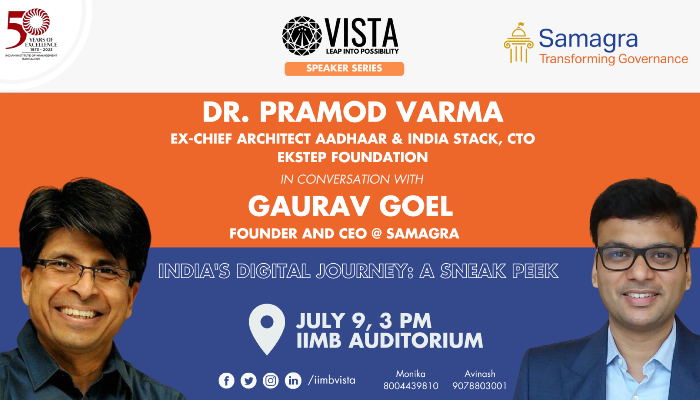 Speaker Session: Dr. Pramod Varma (Ex Architect- Aadhar), and Mr ...
