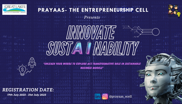 Innovate SustAInability by Great Lakes Institute of Management (GLIM ...