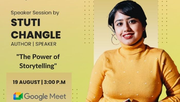 Speaker Session by Stuti Changle by The Book Club, Shri Ram College of ...