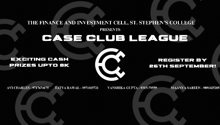 Case Club League (CCL) | Finance and Investment Cell by St. Stephen's ...