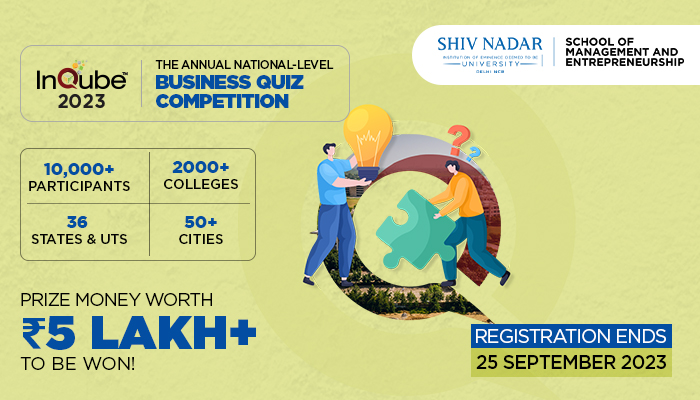 InQube 2023 by Shiv Nadar University (SNU), Greater Noida! // Unstop ...