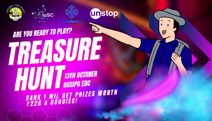 Treasure Hunt by IoSC - GGSIPU EDC! // Unstop (formerly Dare2Compete)